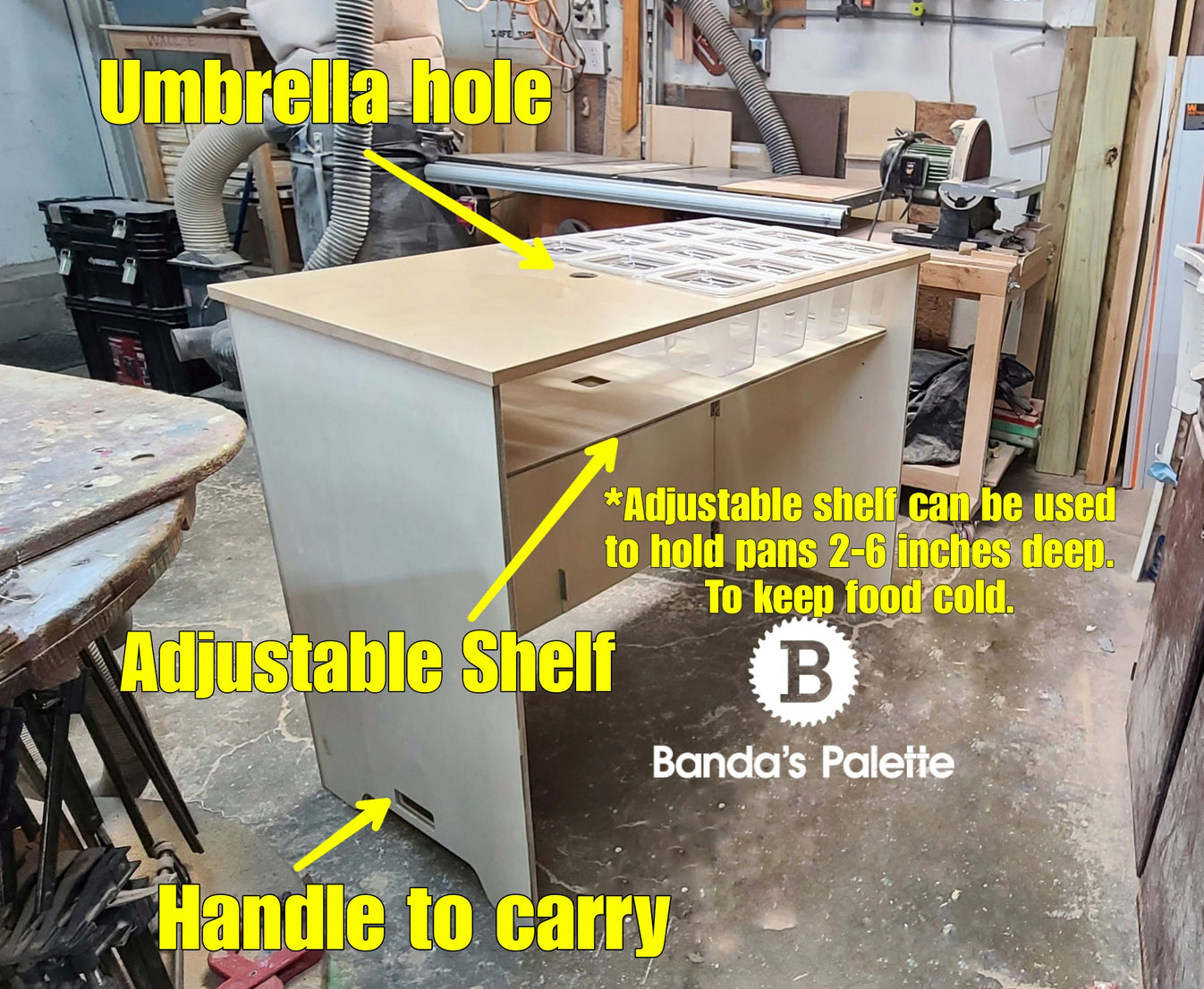 Foldable Charcuterie Cart, Vendor, Portable Snack Cart, Tradeshow Cart ...
