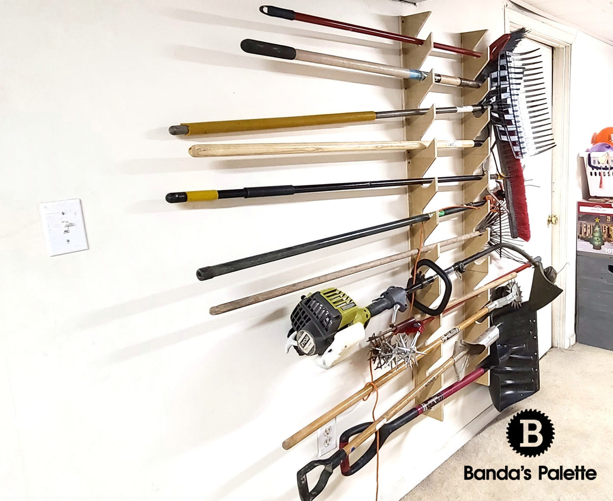 Yard Tool Rack, Gardening Rack, Rack, Storage Rack, Rake Rack, Yard To ...